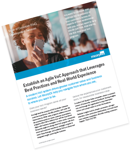 McorpCX VoC Development Services Sheet